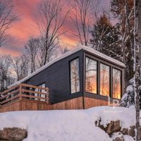 modern prefab homes in Quebec | Loftypods.com