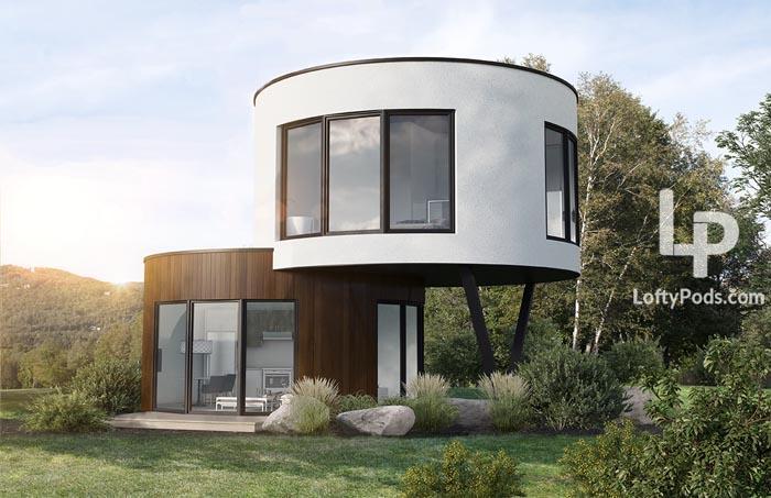 modern prefab homes in Quebec | Loftypods.com