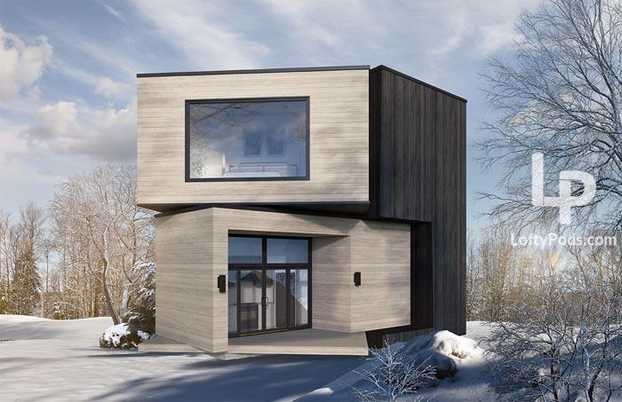 modern prefab homes in Quebec | Loftypods.com