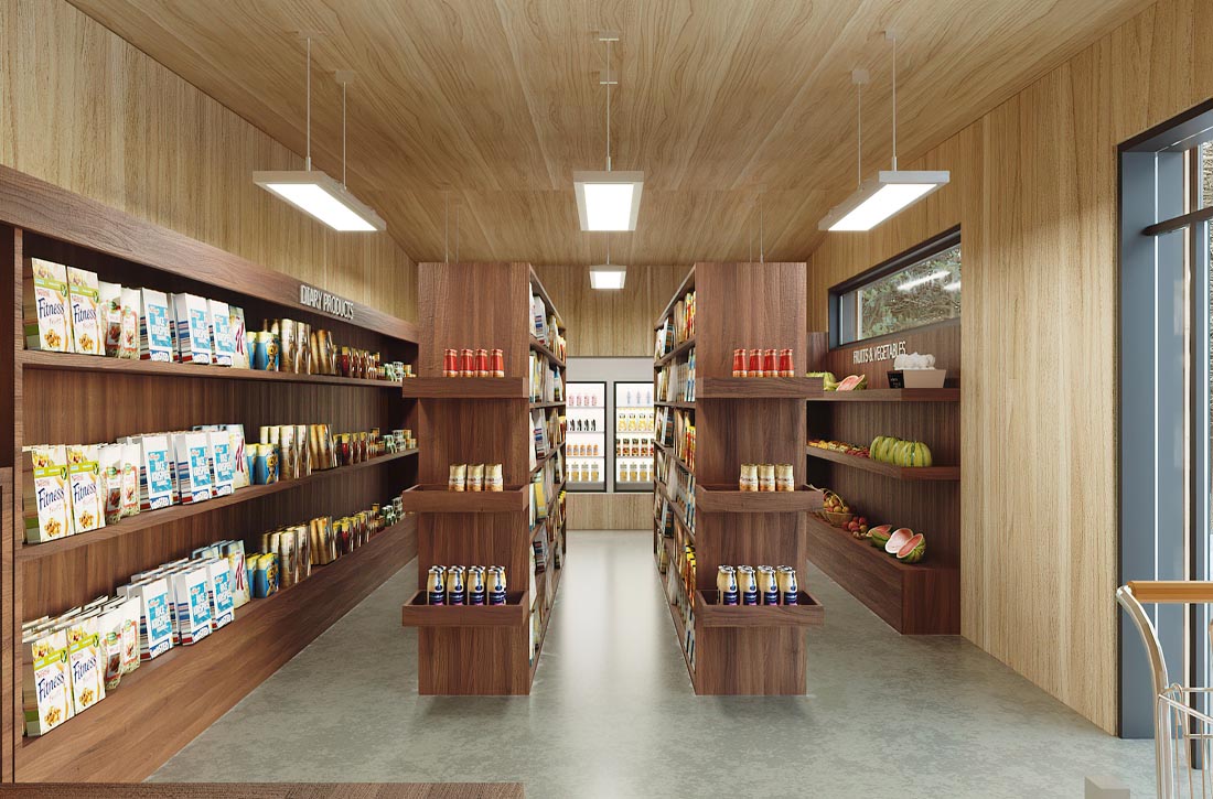 Modular food store | LoftyPods