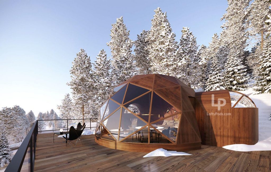 24' Wood Dome | DEVELOPMENT LoftyPods